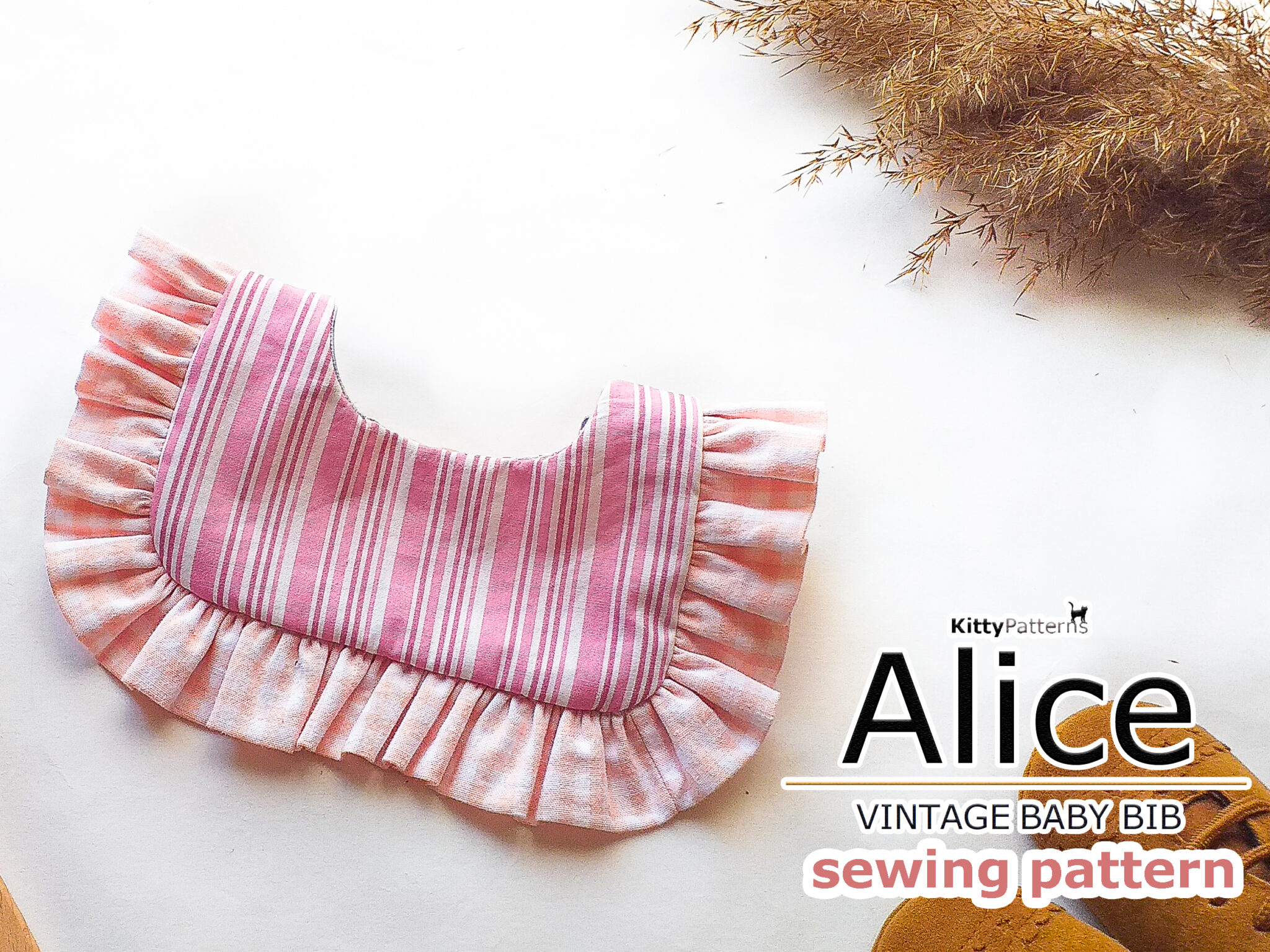 ALICE – Vintage Bib Baby Pattern – KittyPatterns