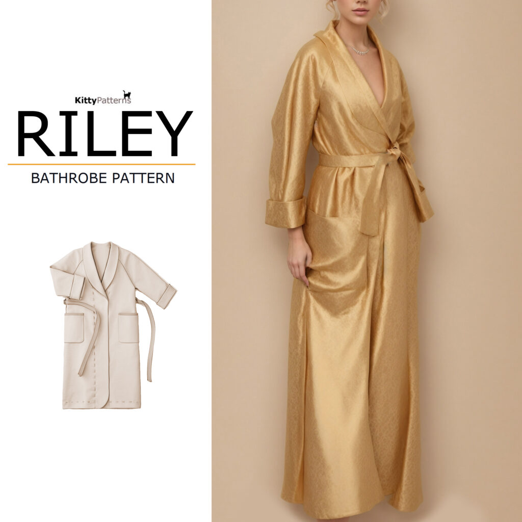 RILEY – Bathrobe Pattern – KittyPatterns
