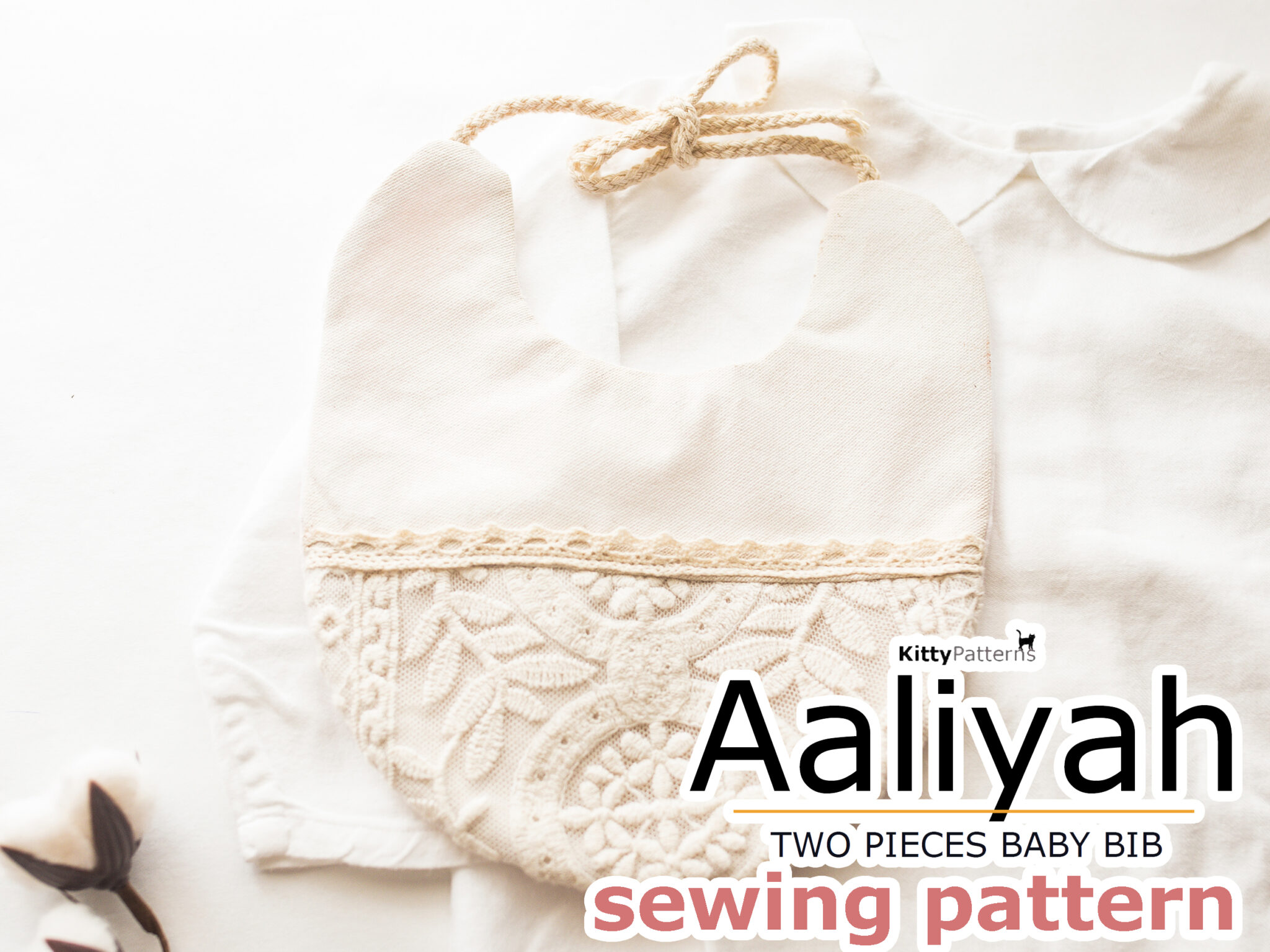 AALIYAH – Two Piece Baby Bib Pattern – KittyPatterns