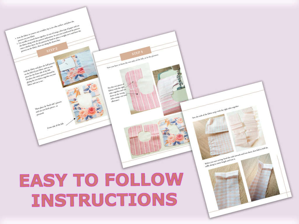 ALICE – Vintage Bib Baby Pattern – KittyPatterns