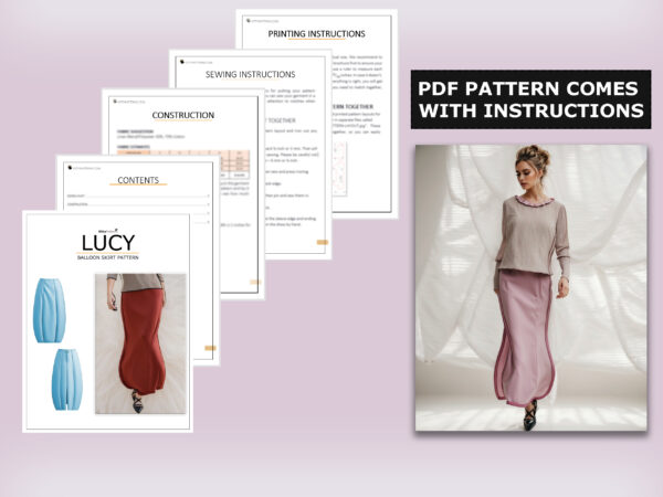 LUCY – Balloon Skirt Pattern – KittyPatterns