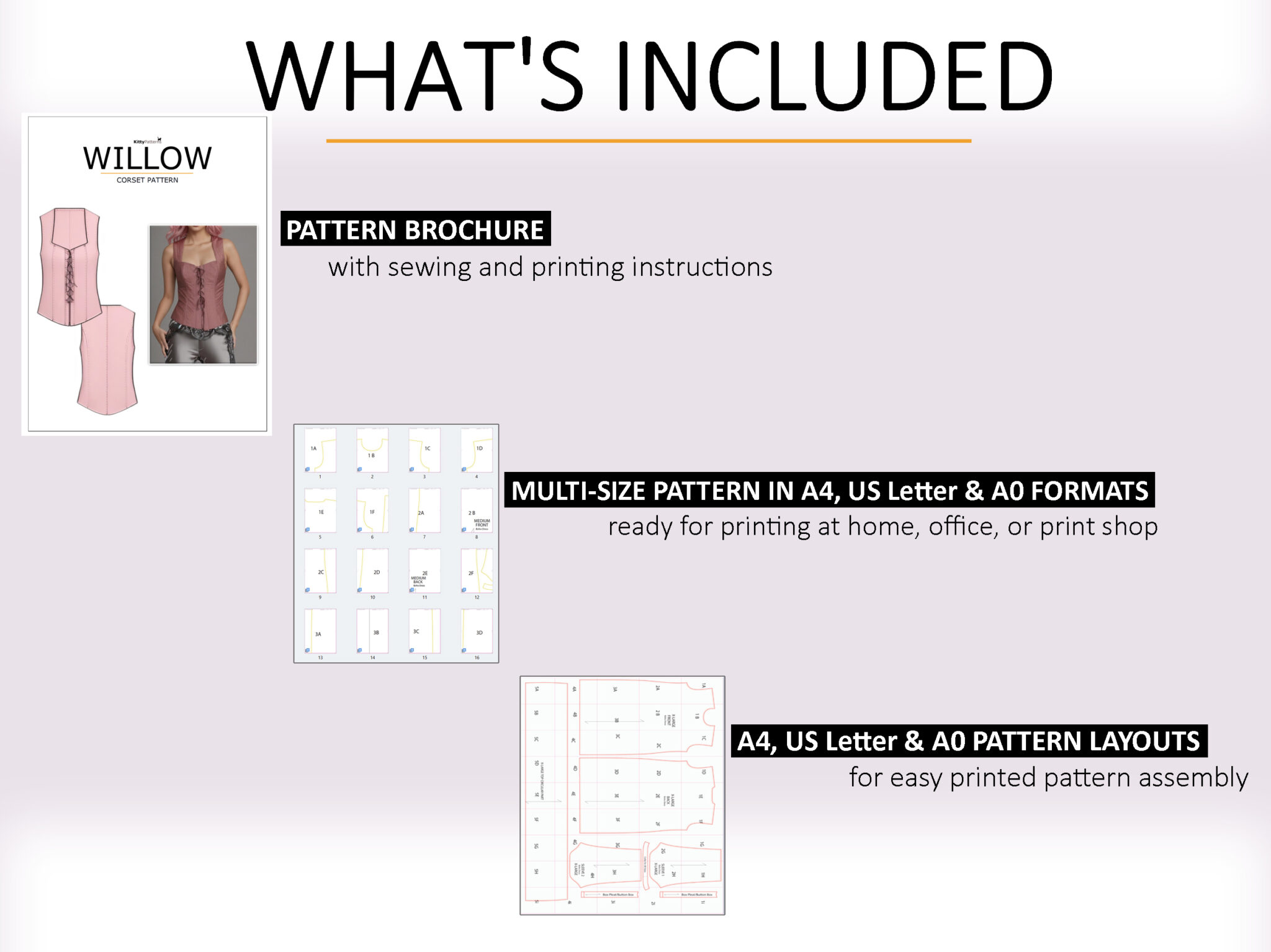 WILLOW – Corset Pattern – KittyPatterns