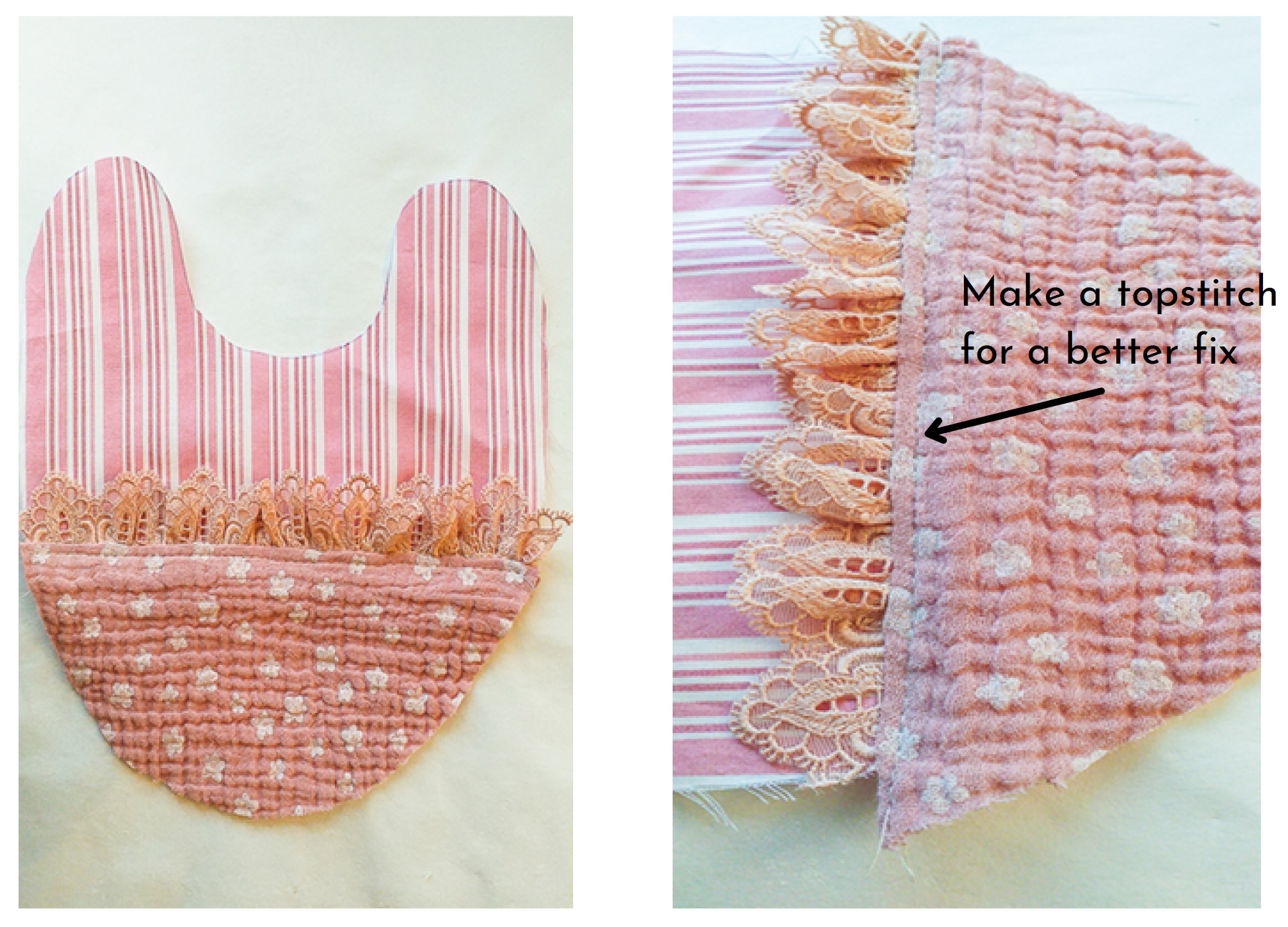 How to make reversible baby bib? – KittyPatterns